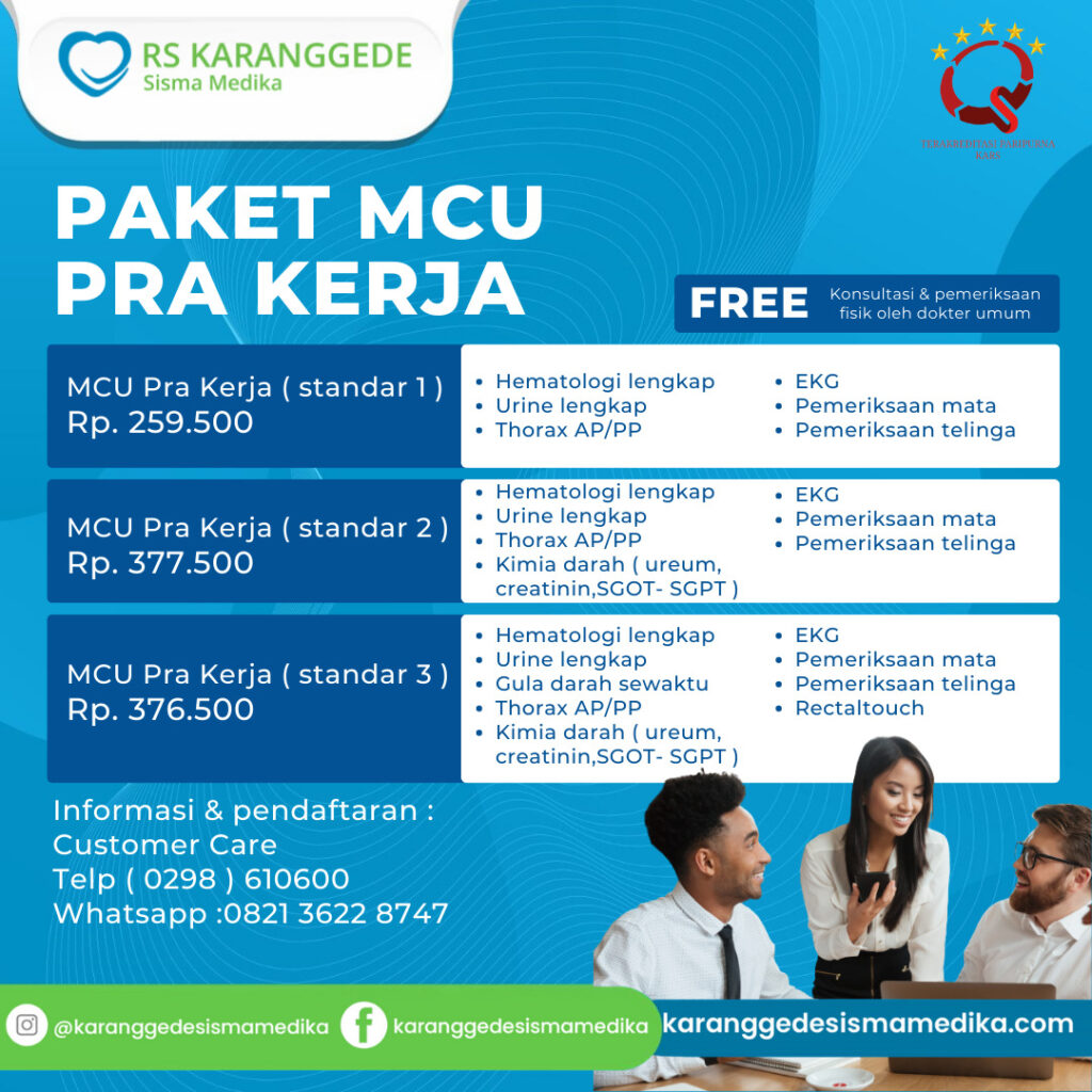 Paket MCU Pra Kerja - RS Karanggede Sisma Medika